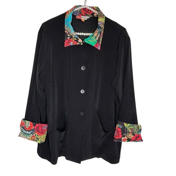 Harari | Jackets & Coats | Harari Jacket Top Lagenlook Art To Wear ...